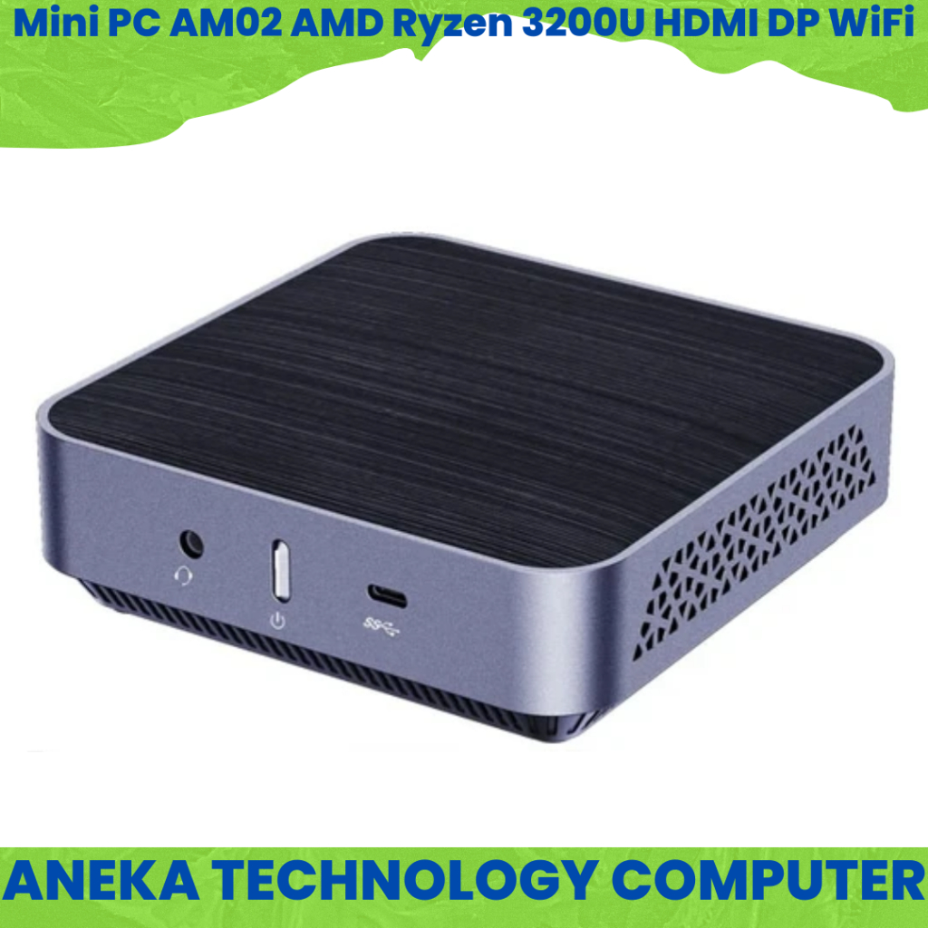 Jual Mini PC AM02 AMD Ryzen 3200U HDMI DP WiFi SSD MetalCase Windows 11 ...