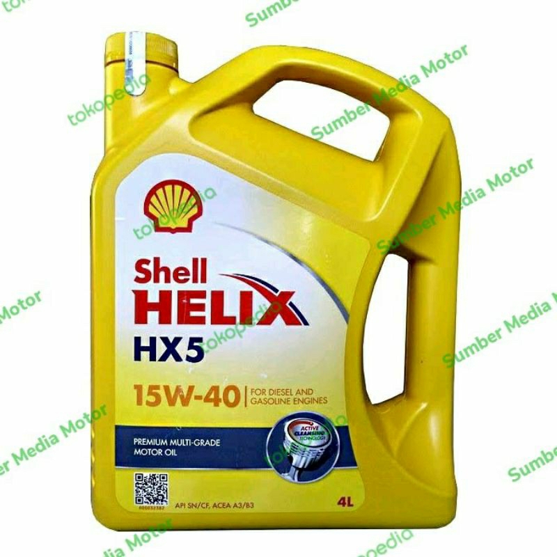 Jual OLI SHELL HELIX HX5 15W-40W 100%ORIGINAL | Shopee Indonesia
