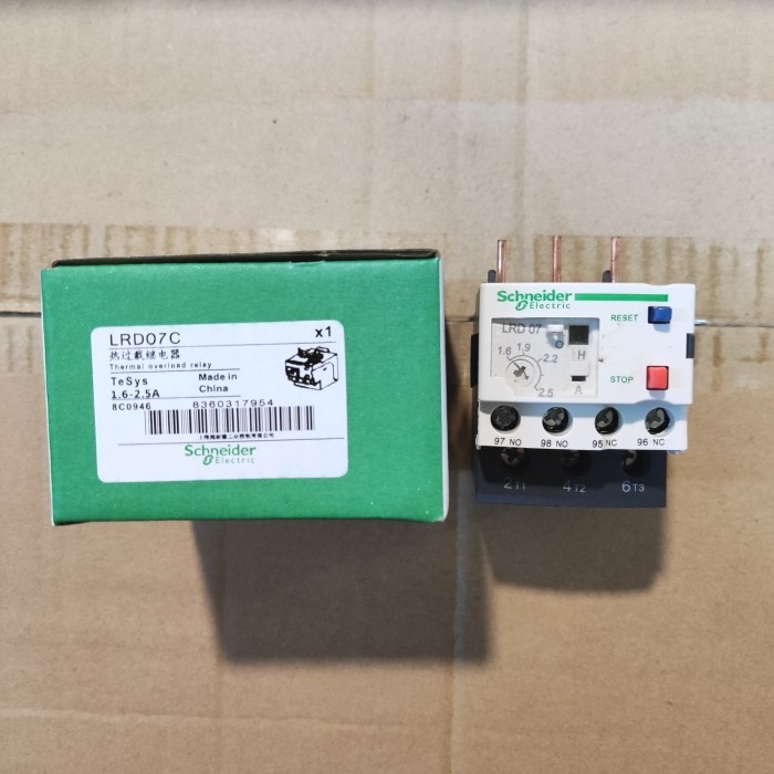 Jual LRD07 Thermal Overload RELAY TOR LRD 07 Schneider LRD 07 07C ...