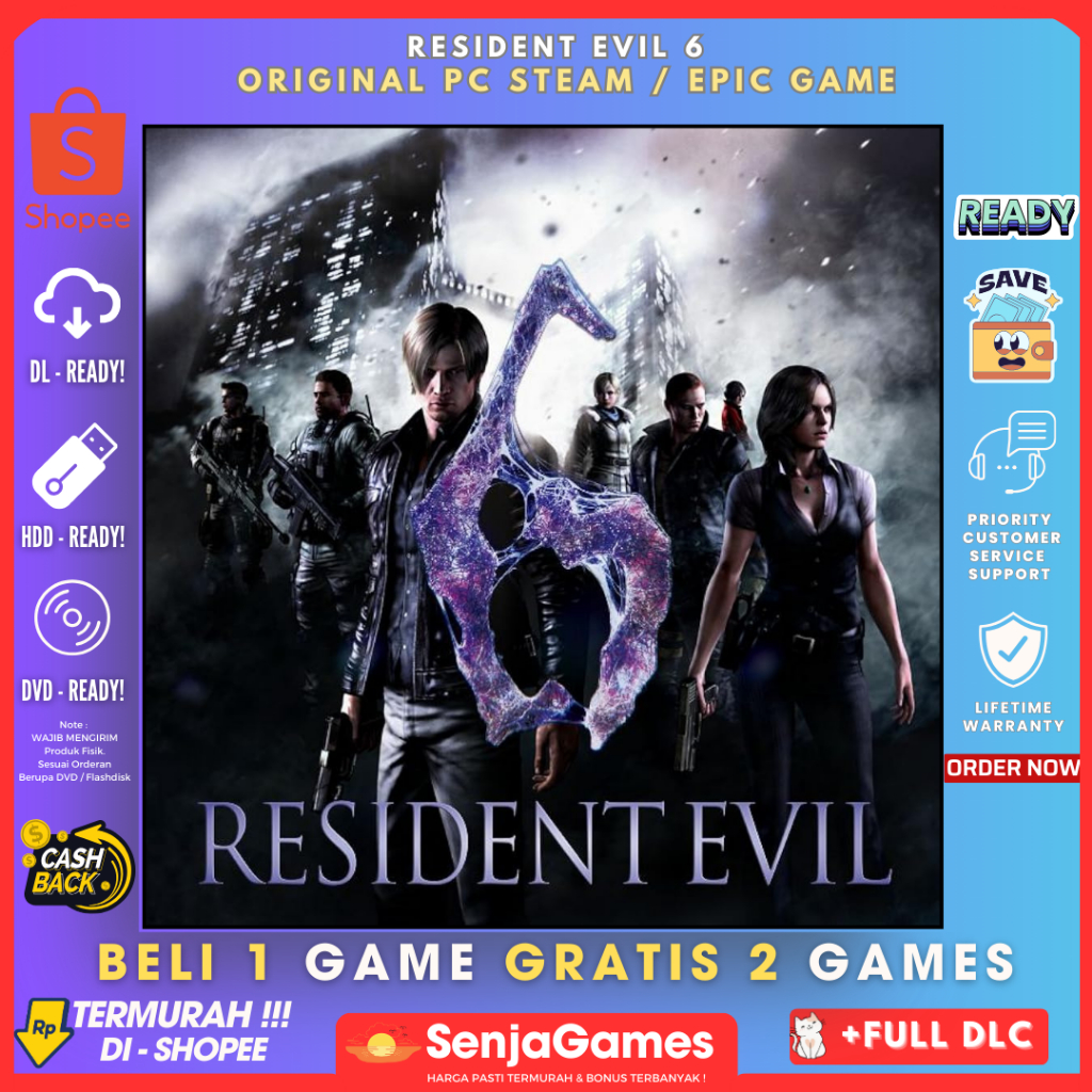 Jual Resident Evil 6 Complete Edition Original PC Steam | Shopee Indonesia
