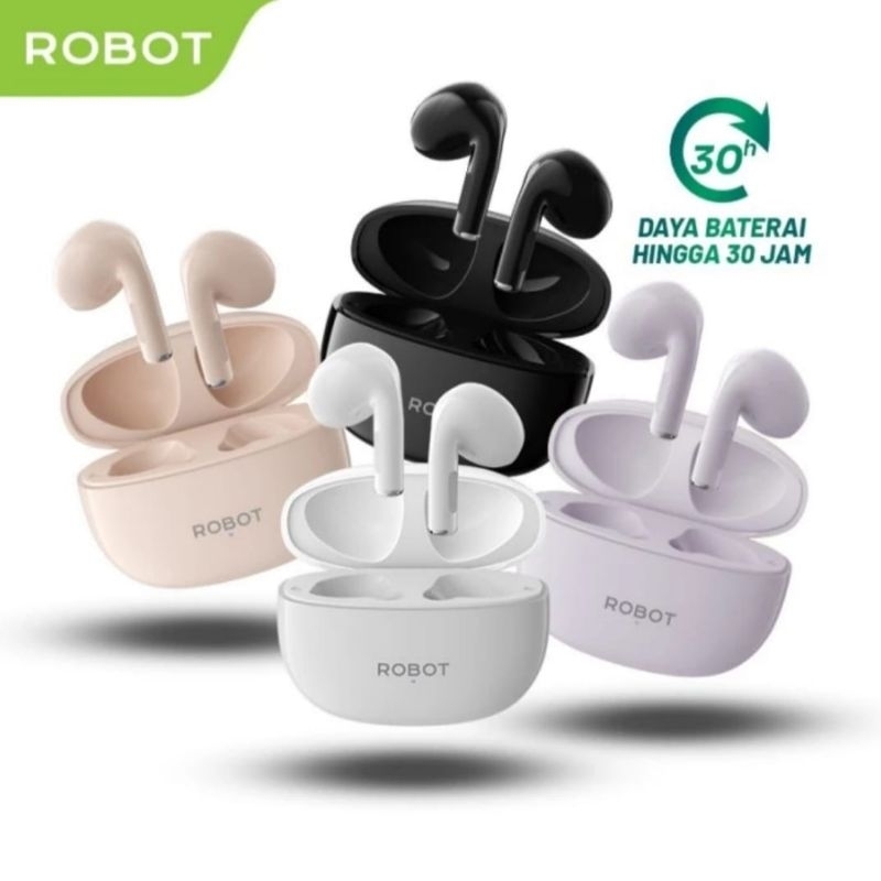 Jual Robot TWS Flybuds T10S Wireless Earbuds Semi In Ear Bluetooth 5.3 ...