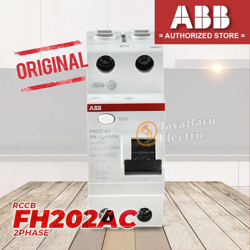 Jual RCCB ELCB ABB FH202 FH202AC 2P 25A 40A 63A 30ma 300ma | Shopee Indonesia