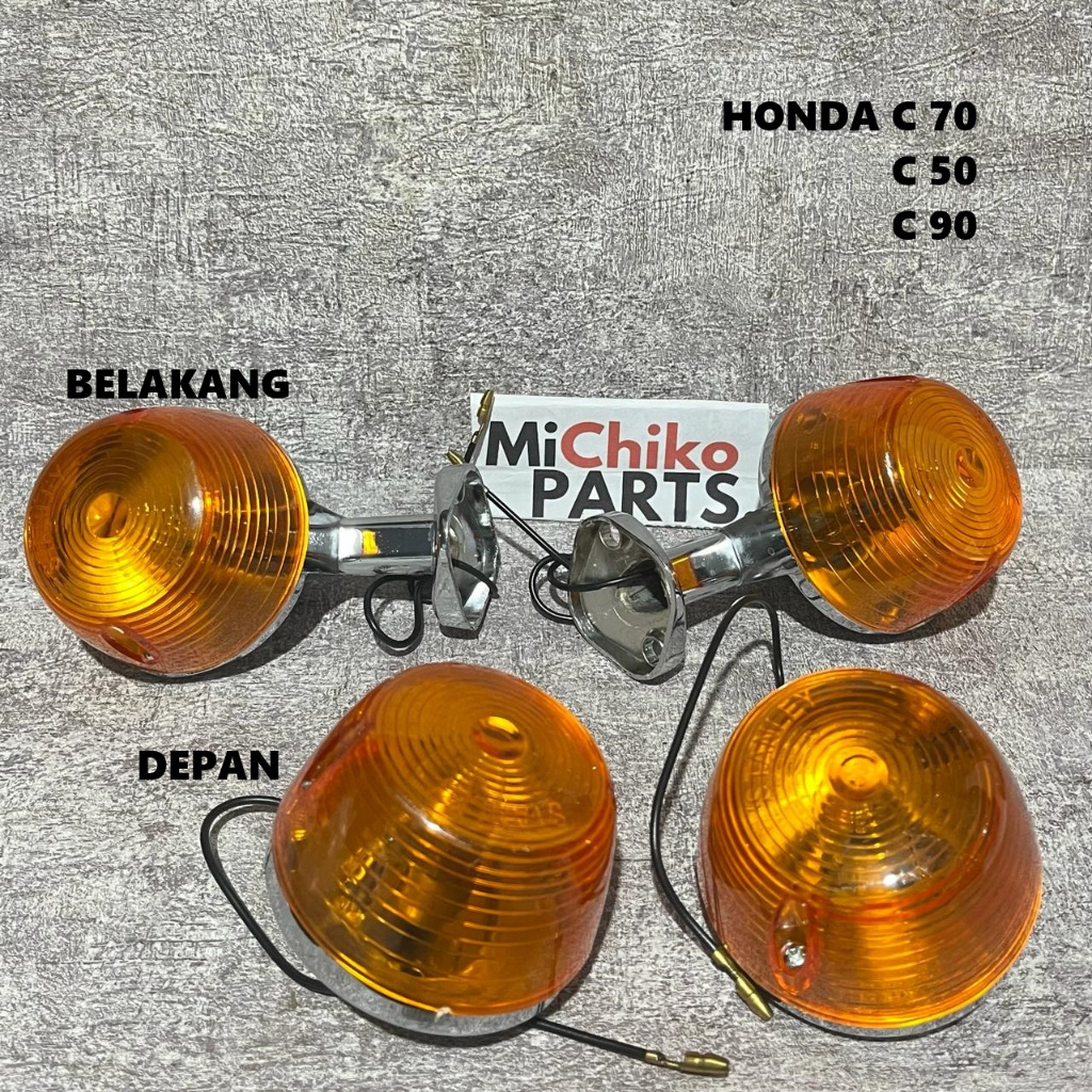 Jual Lampu Sen Sein BESI Reteng Depan Belakang C70 C50 C90 Komplit OKB C 70 50 90 | Shopee Indonesia