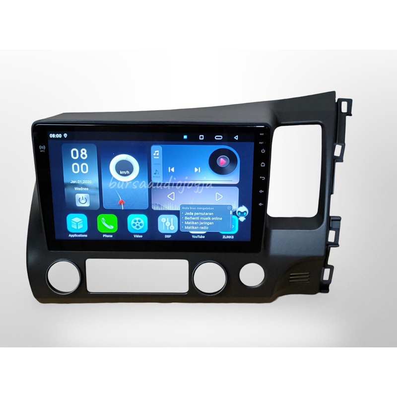Jual frame head unit android 10 inch mobil honda civic 2008-2012 ...