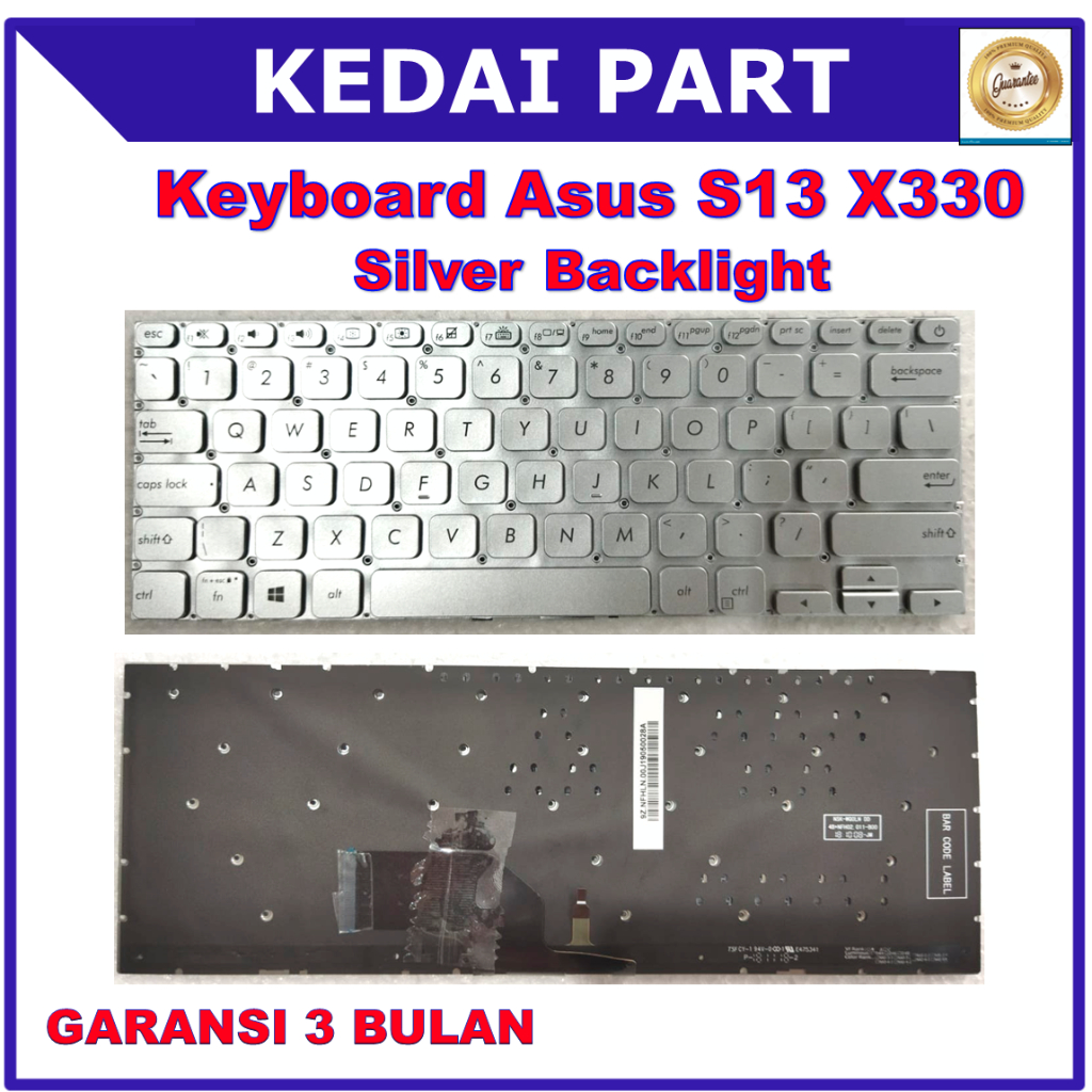 Jual Keyboard Asus Vivobook S13 X330 S330F 13U 13UA 13F Silver ...