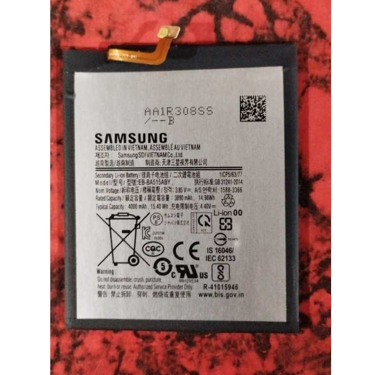Jual battery batre SAMSUNG A51/EB-BA515ABY soket-original | Shopee Indonesia