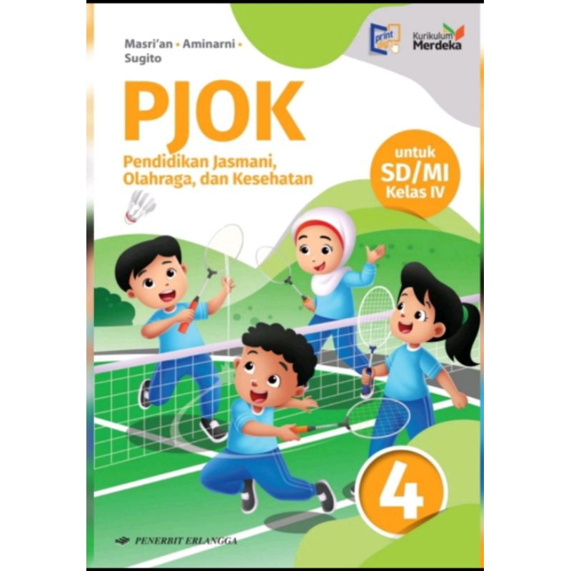 Jual buku paket pjok kelas 1,2,3,4,5,6 SD/MI kurikulum merdeka penerbit Erlangga | Shopee Indonesia