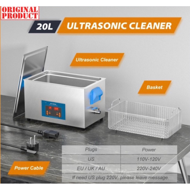 Jual Ultrasonic Cleaner 20 Liter GT Sonic 20L Cleanser Digital ...