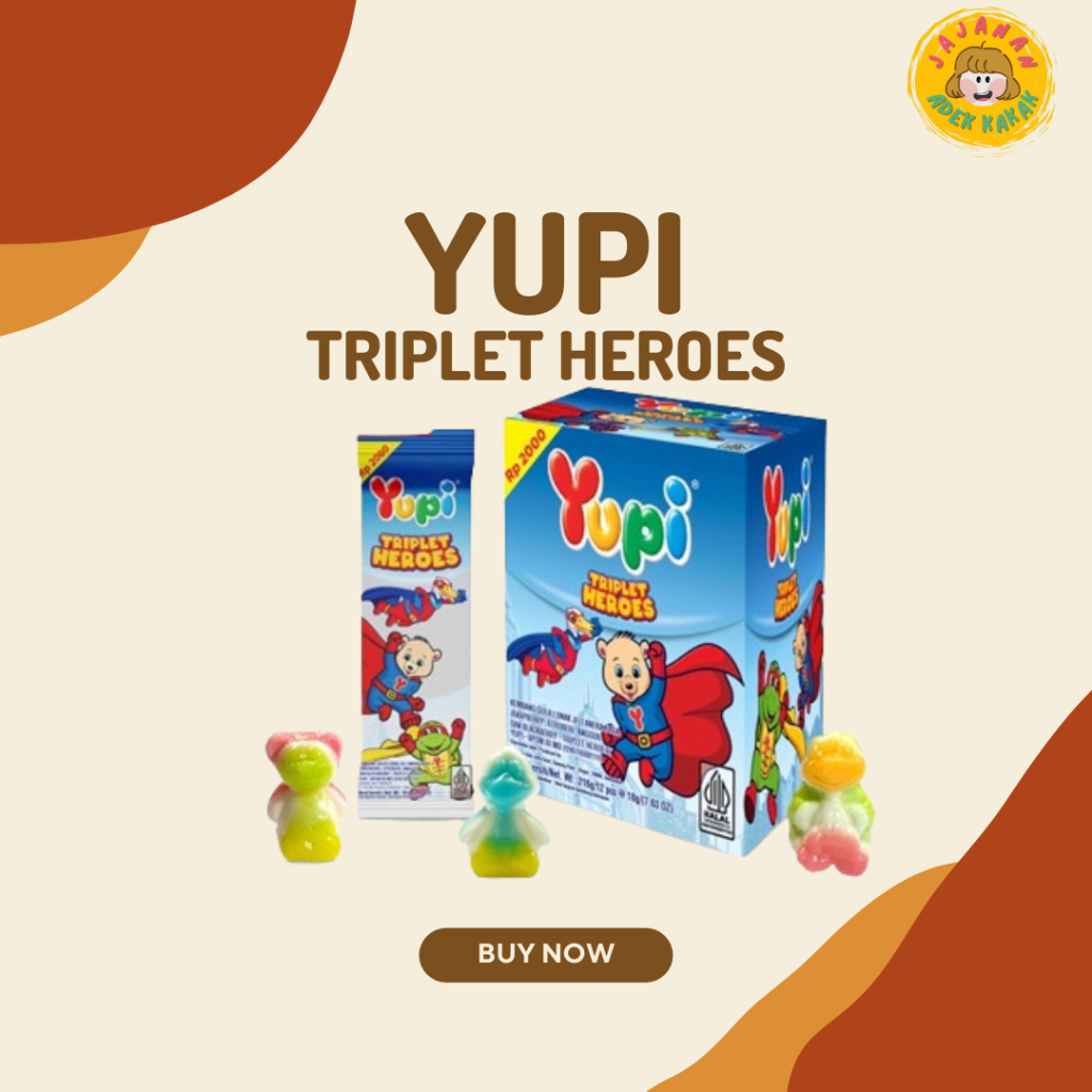 Jual Yupi Box Triplet Heroes Isi 12 Pcs | Shopee Indonesia