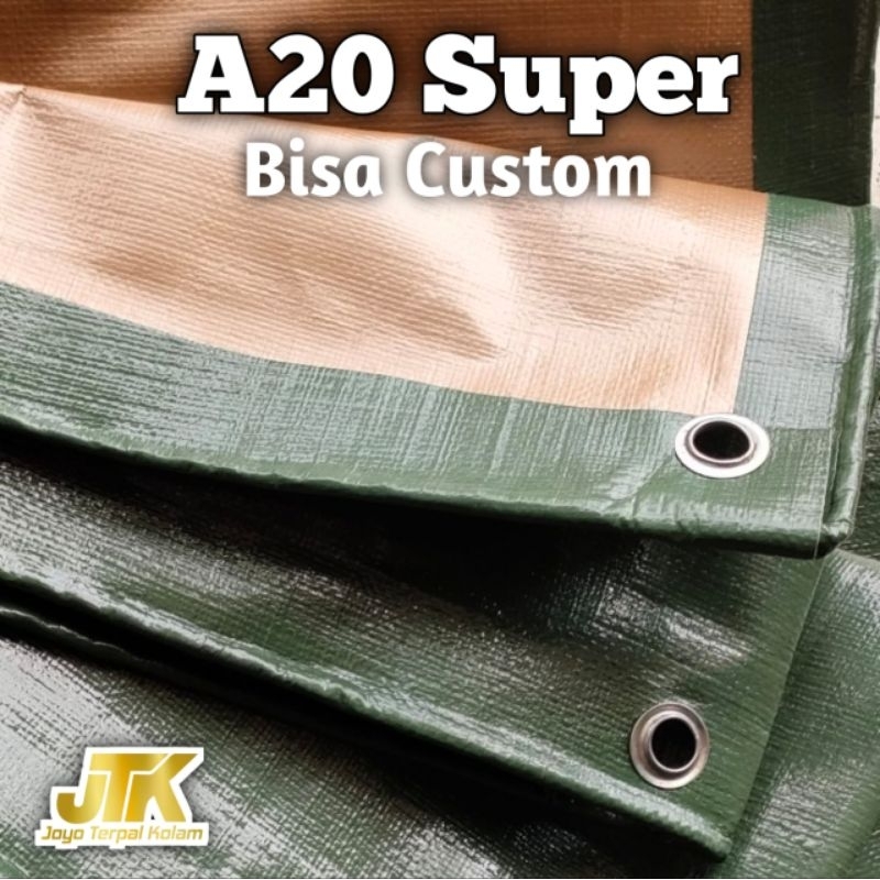 Jual TERPAL PLASTIK A20 KOREA ARMY GOLD UKURAN CUSTOM BEBAS SUPER TEBAL ...