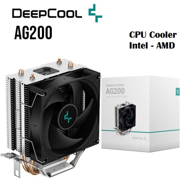 Jual FAN Processor DEEPCOOL AG200 CPU Cooler Prosesor Intel AMD ...
