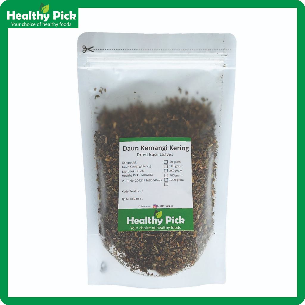 Jual Basil Leaves / Daun Kemangi / Daun Kemangi Kering 500gr | Shopee ...