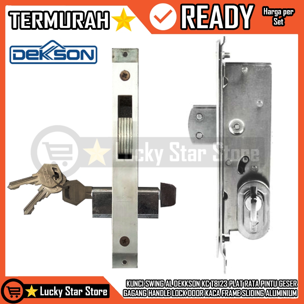 Jual KUNCI SWING AL DEKKSON KC T8123 KONCI PINTU FRAME ALUMINIUM + KNOP ...