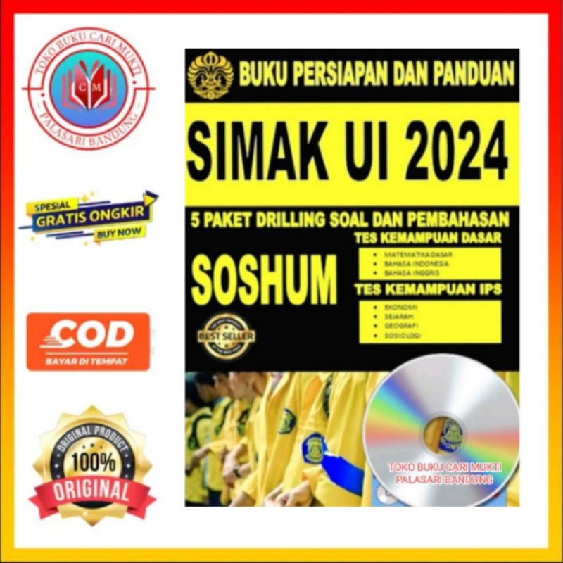 Jual Buku Persiapan dan Panduan SIMAK UI 2024 Soshum Plus CD | Shopee Indonesia