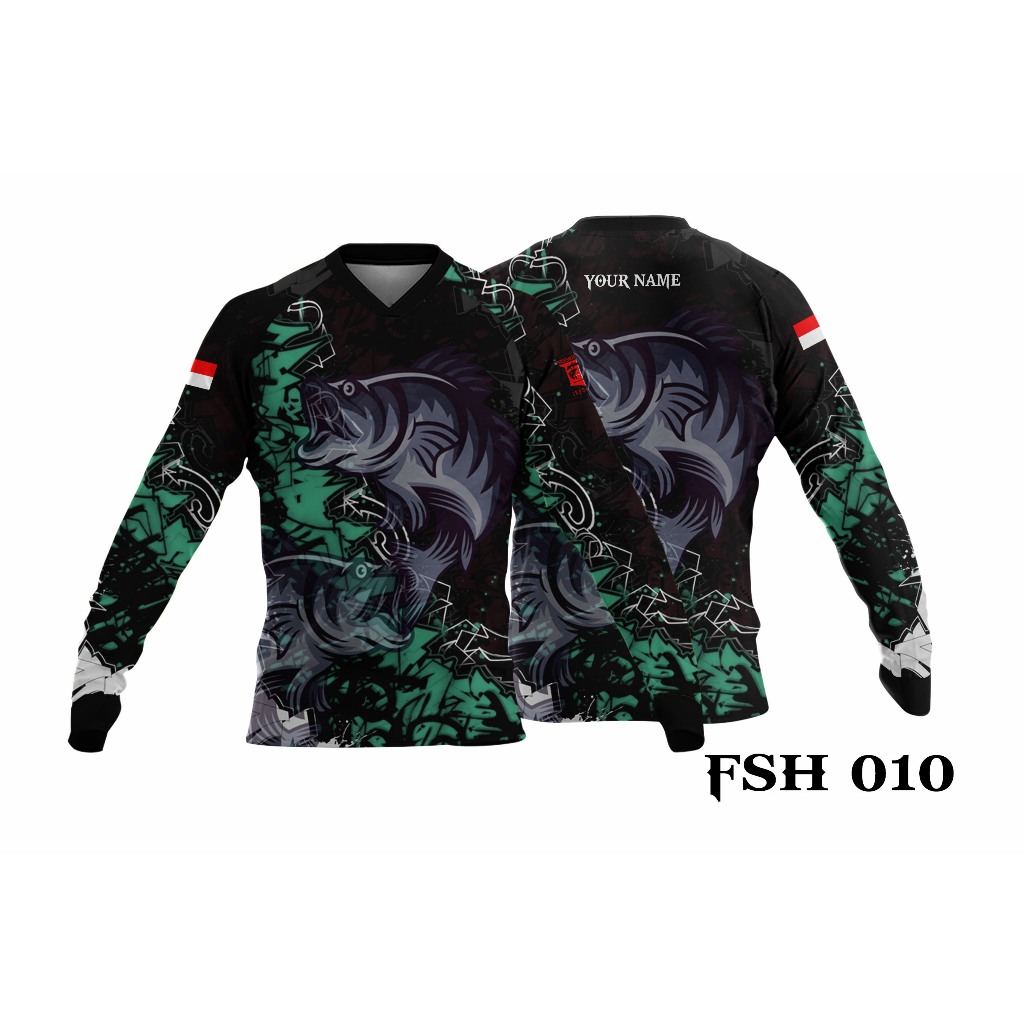 Jual BAJU MANCING / JERSEY MANCING / KAOS FISHING COSTUM NAMA DAN LOGO ...