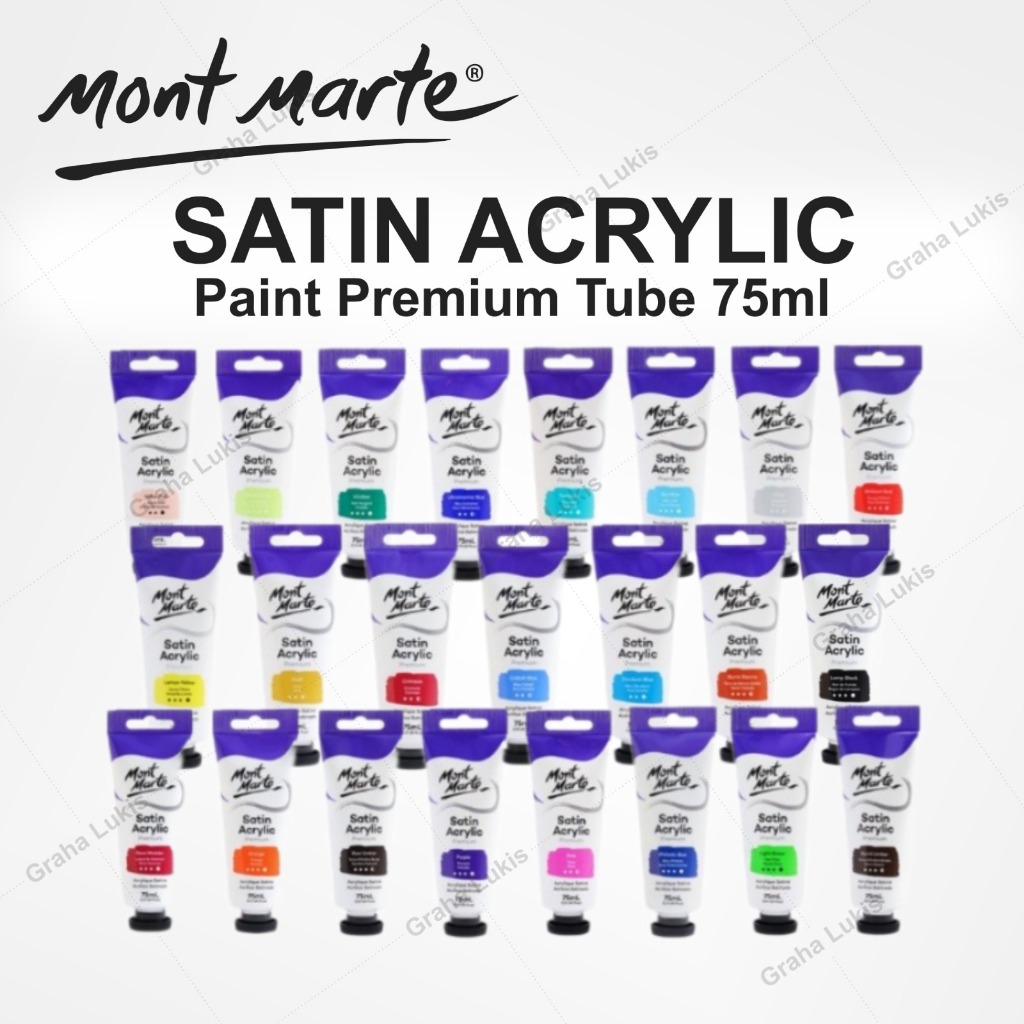 Jual Cat Acrylic Mont Marte - Satin Acrylic Paint | Shopee Indonesia