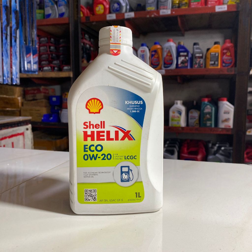 Jual SHELL Helix Eco 0w-20 LCGC Pelumas Kendaraan Oli Mesin Mobil 1L ...