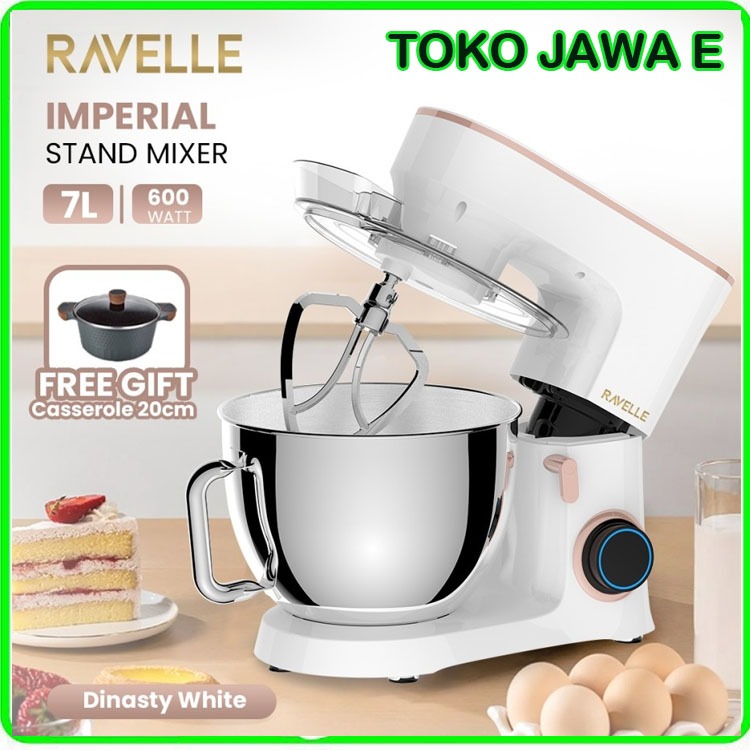 Jual RAVELLE Standing Mixer Berdiri Kapasitas Besar 7 Liter Low Watt ...