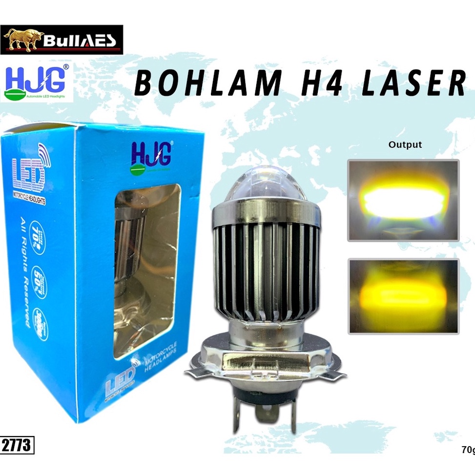 Jual Baru Bohlam Led H4 Laser HiLoo 18 Watt I Bulb H4 Laser Led V2773 w ...