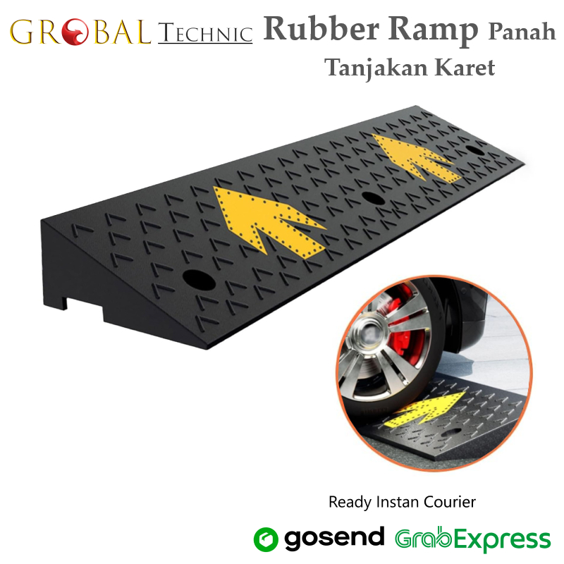 Jual Safety Rubber Ramp Arrow / Tanjakan Karet Rubber Alas Pijakan ...