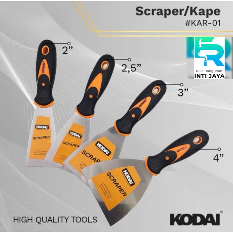 Jual Skrap Besi / Scraper / Kape Besi Kodai Uk 2inch - 4Inch | Shopee ...