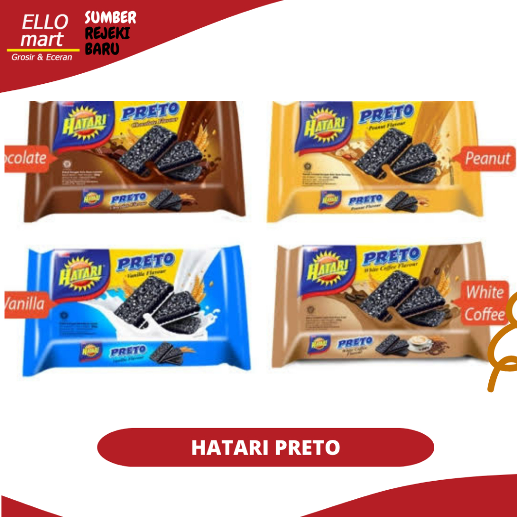 Jual Hatari Cream Preto Hatari Biskuit Preto All Varian rasa Roti ...