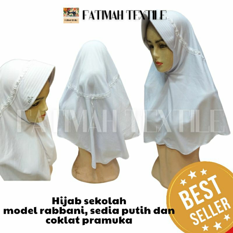 Jual Hijab Sekolah Model Rabbani Pita Menutup Dada (size L)| Tersedia ...