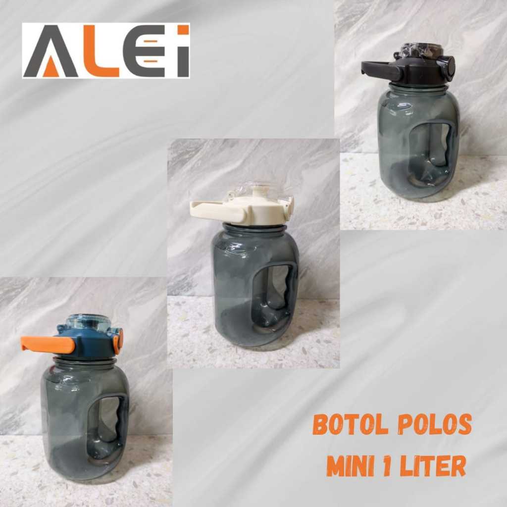 Jual BOTOL MINUM MINI 1 LITER POLOS TEMPAT MINUM WATER BOTTLE OLAHRAGA ...