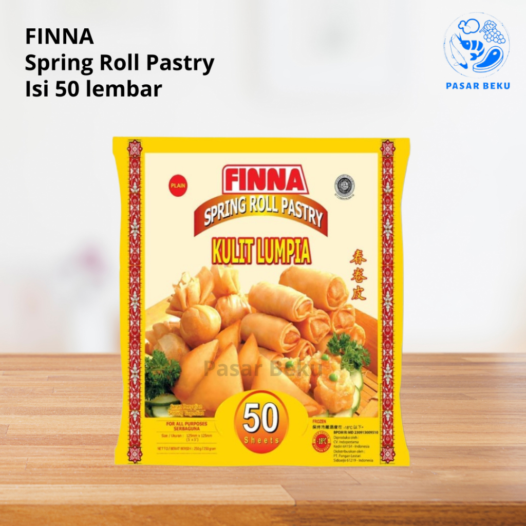 Jual Kulit Lumpia Finna Isi 50 Lembar Spring Roll Pastry Serbaguna ...