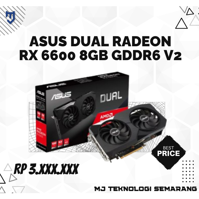 Jual ASUS Dual Radeon RX 6600 V2 8GB GDDR6 | Shopee Indonesia