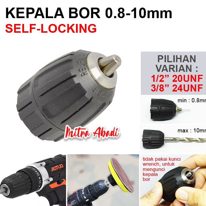 Jual Laris Kepala Bor Self Lock Drill Chuck Self Lock 8 1 mm u Murah ...