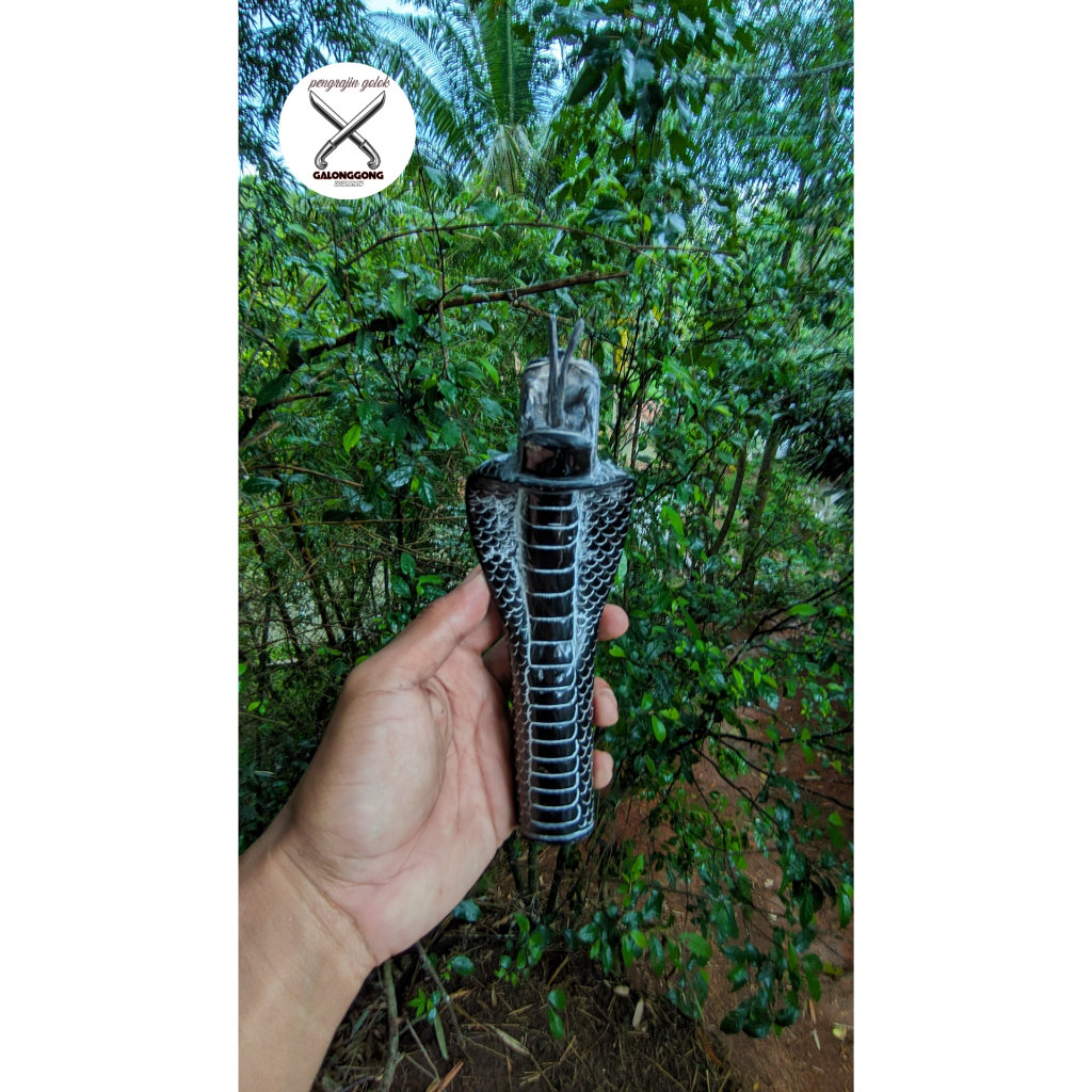 Jual gagang bedog tanduk kerbau ukiran ular cobra galonggong ...