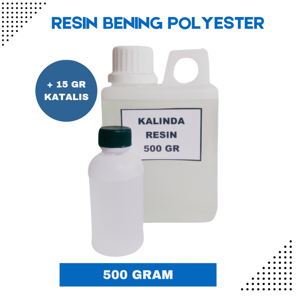 Jual Resin Bening 500 GR + 15 GR Katalis Tipe Polyester | Shopee Indonesia