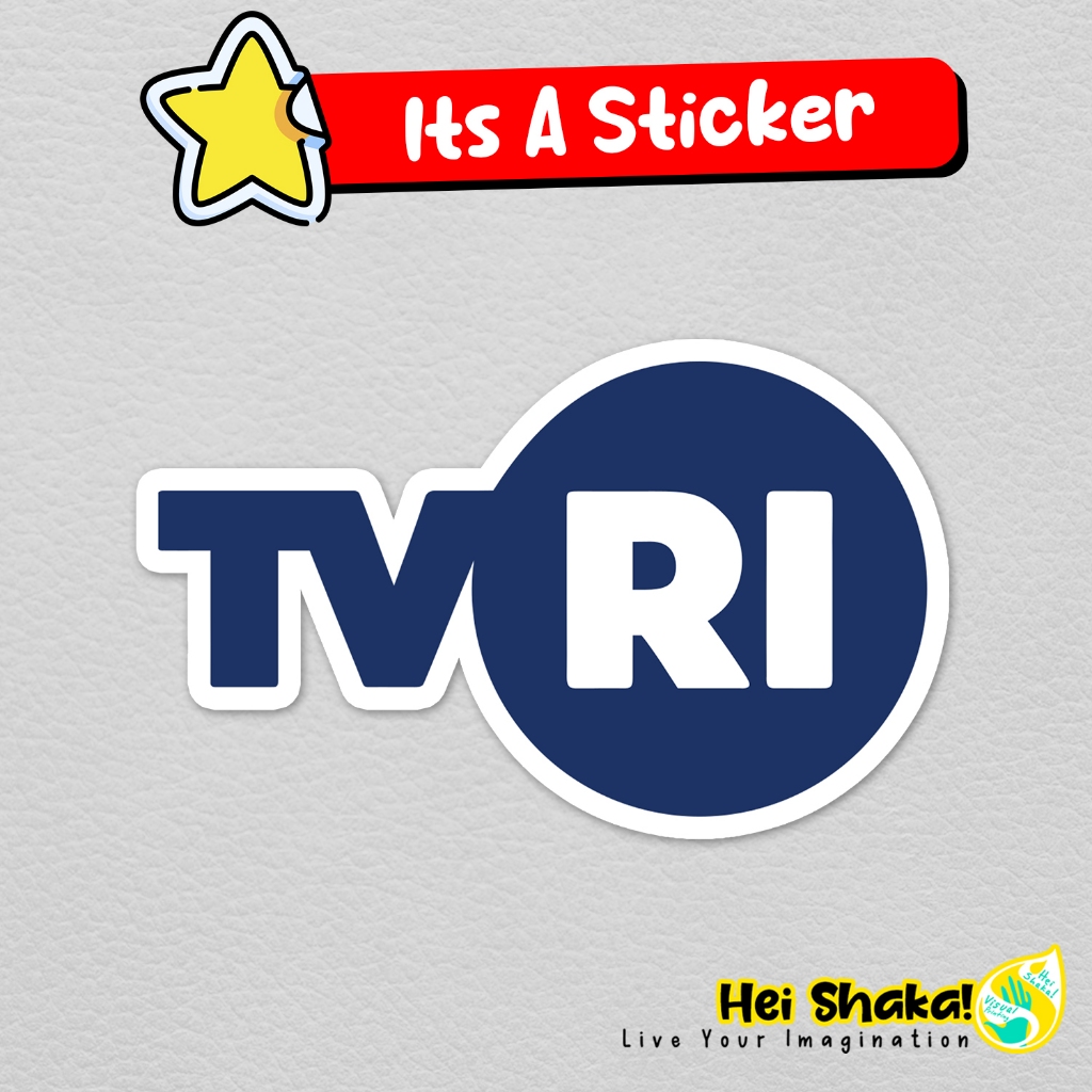 Jual Stiker TVRI Sticker Stasiun TV Televisi Indonesia FTA Vinyl Anti ...