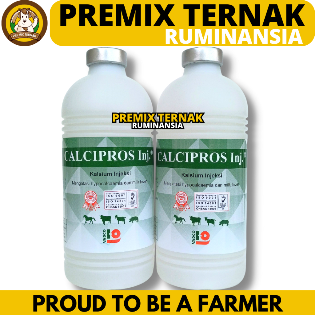 Jual CALCIPROS INJ 500ML - Obat Sapi Kambing Ambruk Lumpuh Kekurangan ...