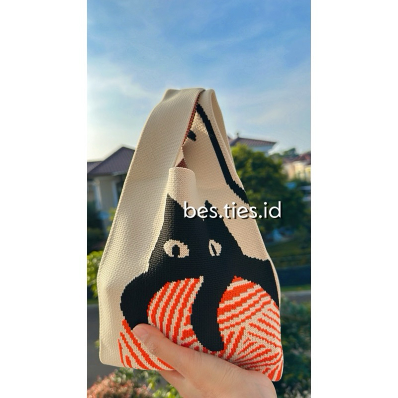 Jual Premium Knitted bag korea tas rajut unik tas rajut Bangkok knit ...