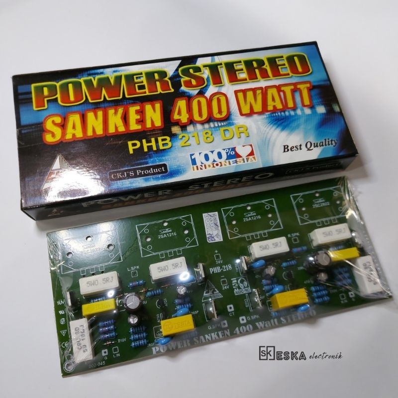 Jual KIT DRIVER POWER AMPLIFIER STEREO 400 Watt SANKEN 218 DR | Shopee Indonesia