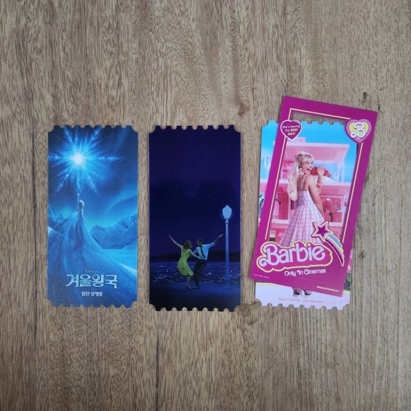 Jual collectible ticket (korea) megabox frozen, lalaland, barbie // la ...