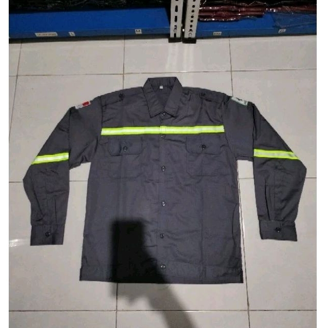 Jual Wearpack safety Seragam safety Scotlight ijo menyala Kemeja safety ...