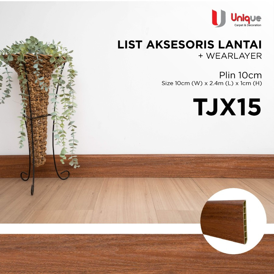 Jual Plint Lantai PVC 8cm dan 10cm / List Accessories Flooring SPC ...