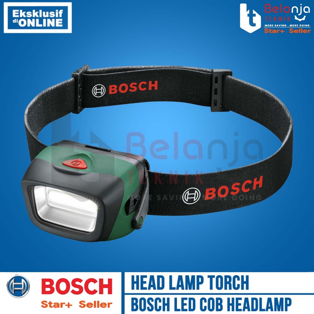 Jual Bosch Head Lamp Torch Headlight 190lm IPX 4 Lampu Kerja Senter ...