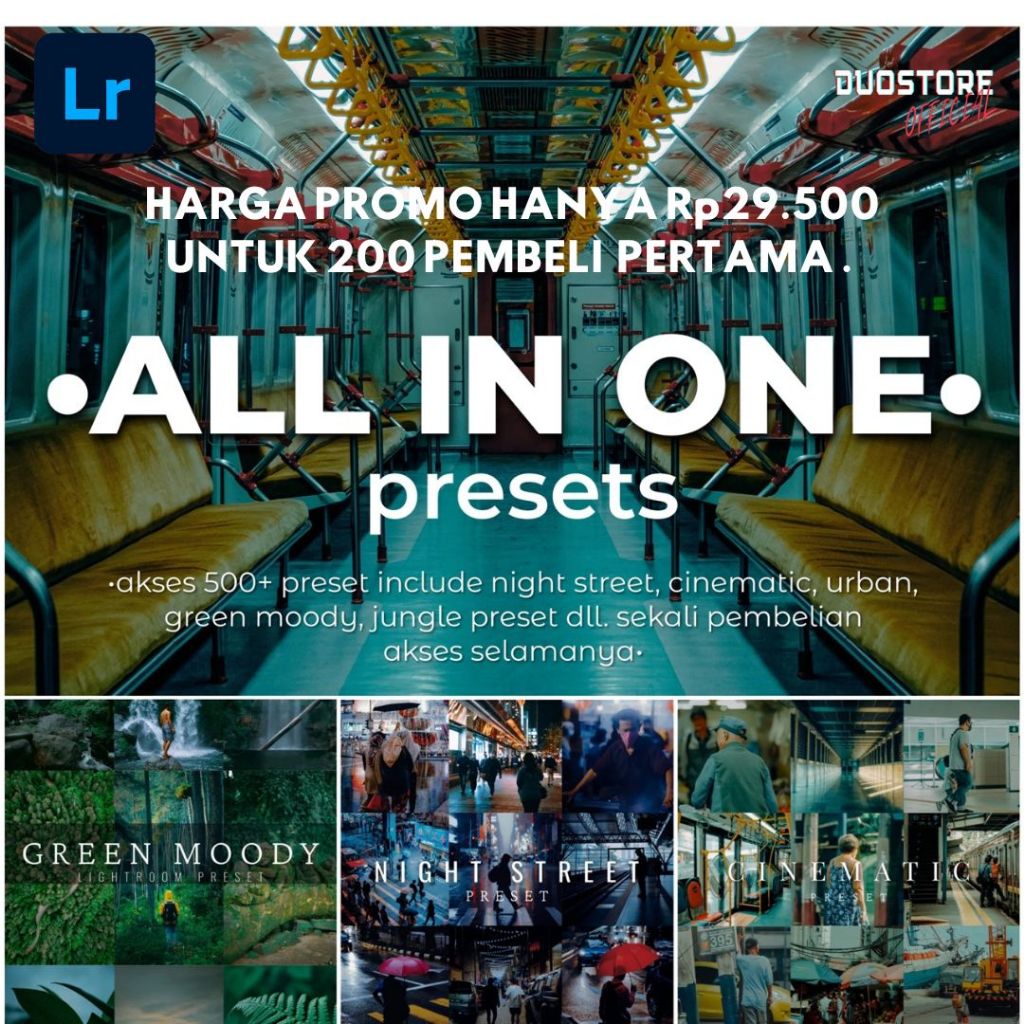 Jual Preset Lightroom Premium - ALL IN ONE - Promo Terbatas | Shopee ...