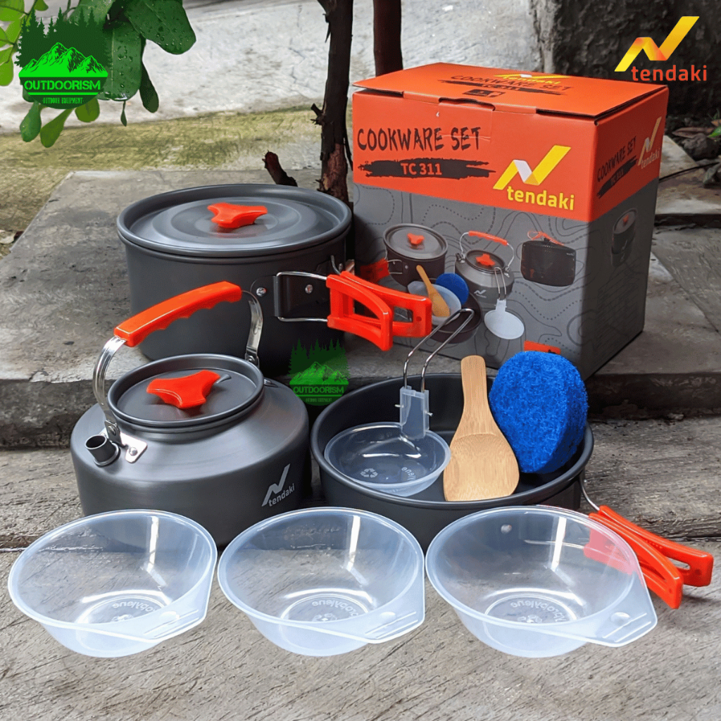 Jual Alat Masak Camping Nesting portable plus Tas Serut Cooking Set DS ...