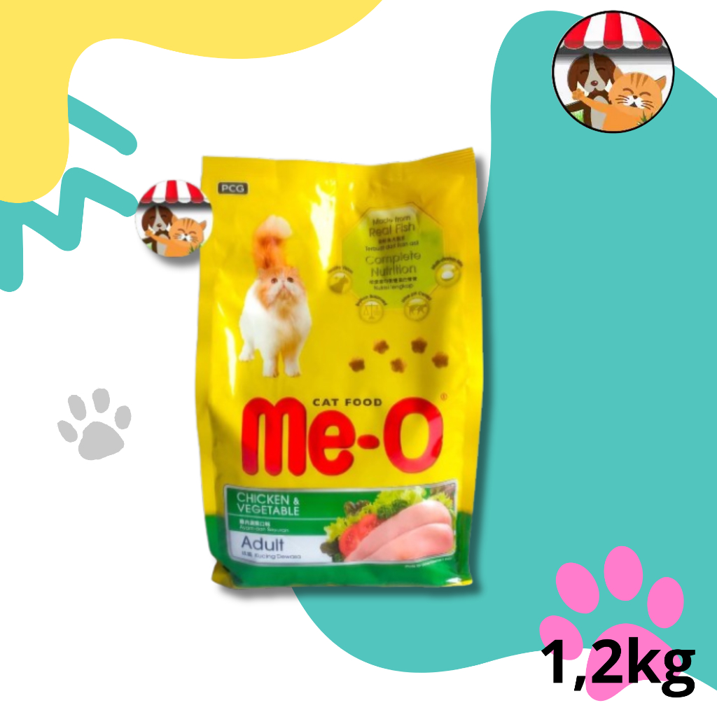 Jual Meo Chicken Vegetable 1.2kg Freshpack - Makanan Kucing Dewasa Me-O ...