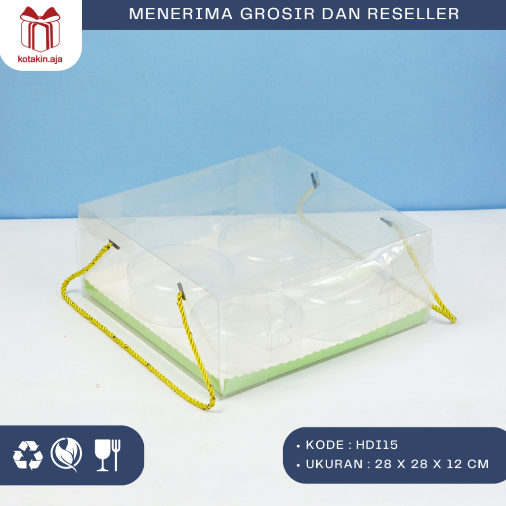 Jual Box Mika Transparan / Box Mika / Box Mika Handle / Box Tali / Box ...