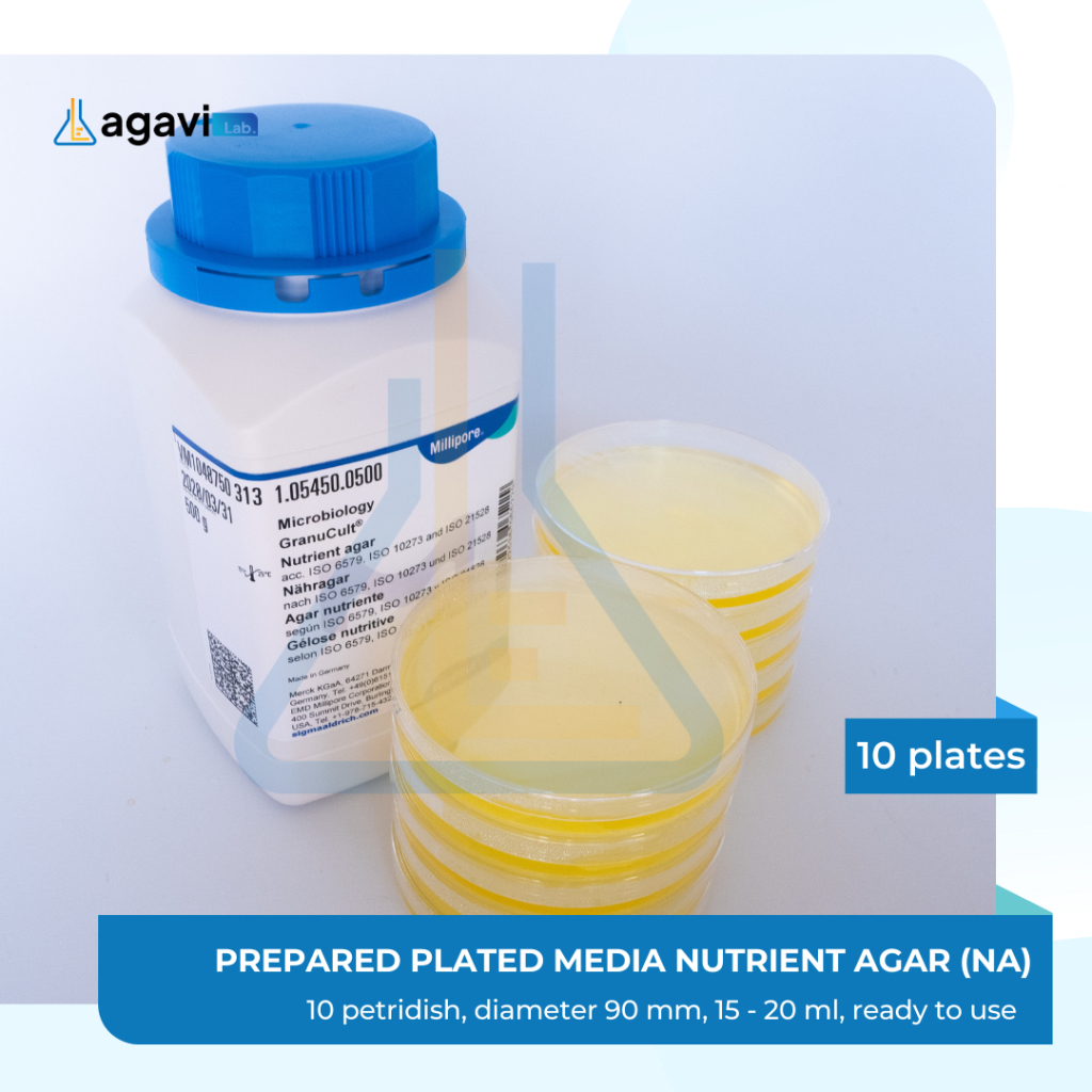 Jual PREPARED PLATED MEDIA NUTRIENT AGAR (NA) 10 PCS CAWAN PETRI SIAP ...