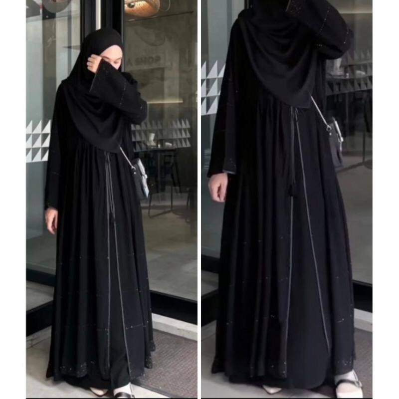 Jual abaya hitam turkey modern remaja abaya mewah gamis abaya gamis ...