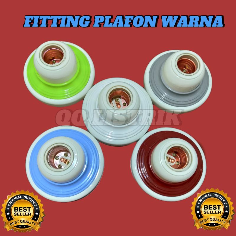 Jual FITTING LAMPU PLAFON HIAS WARNA WARNI SOU SEI SS-333 , fitting ...