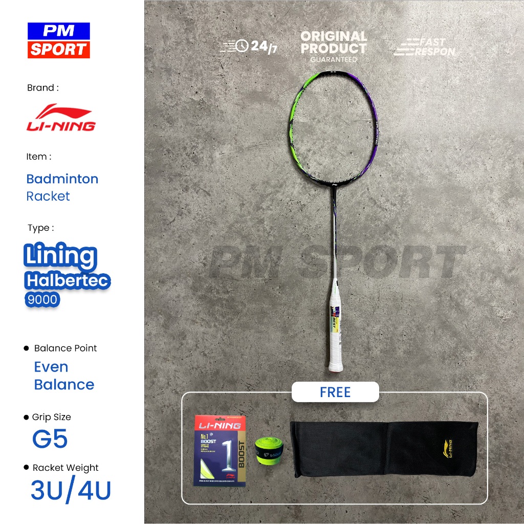 Jual RAKET BADMINTON / BULUTANGKIS LINING HALBERTEC 9000 ORIGINAL ...