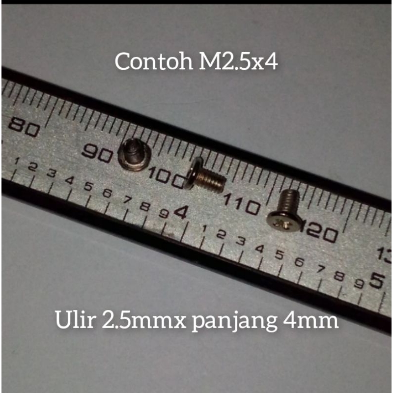Jual BAUT SEKRUP LAPTOP NOTEBOOK UNIVERSAL M2.5 HEAD FLAT 4.7mm ...